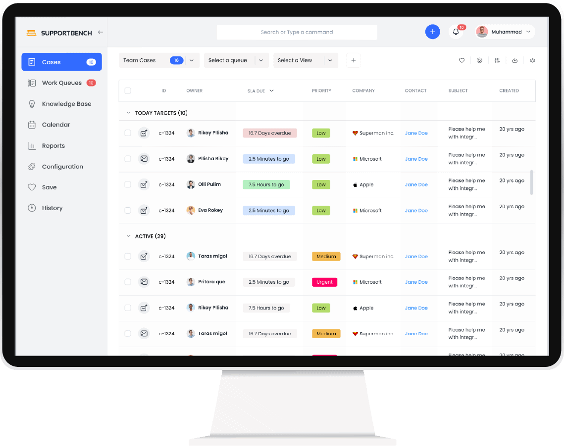 Customer Support Software & Help Desk Platform | Supportbench