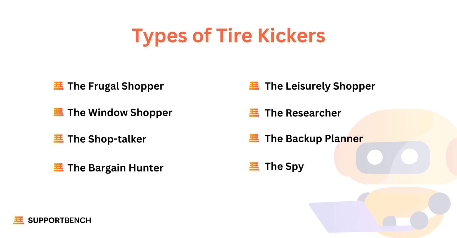 What Is a Tire Kicker? 8 Types + Tips to Convert Them | Supportbench